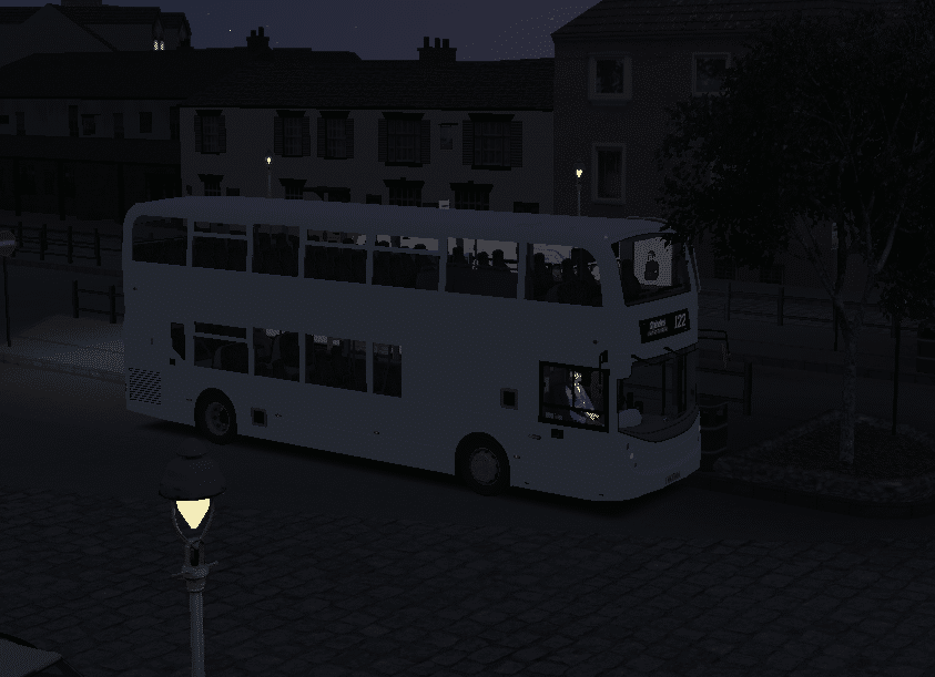 Buses spawn white, with grey line going through the map - OMSI ...